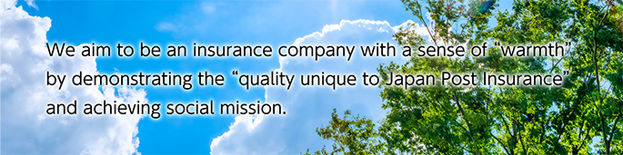 Sustainability - JAPAN POST INSURANCE Co., Ltd.